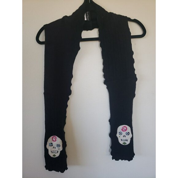 Accessories | Deborah Lindquist Black Cashmere Scarf Ooak Diy Arty Goth ...